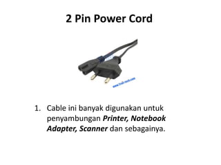 Jenis dan Fungsi Kabel | PPTX