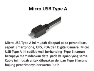 Jenis dan Fungsi Kabel | PPTX