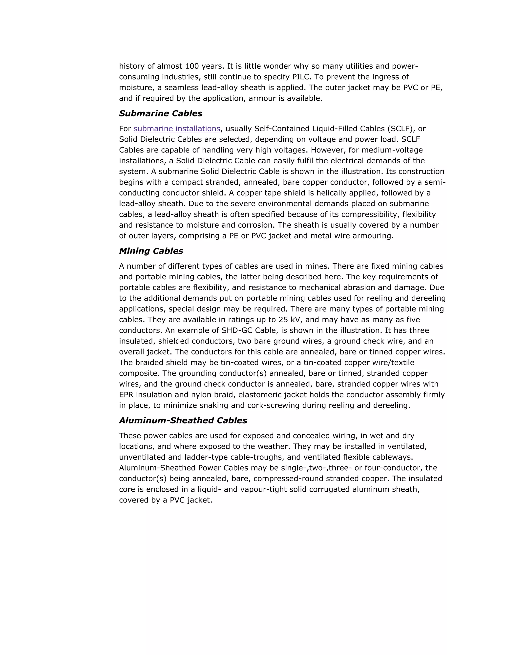 Cable construction | PDF