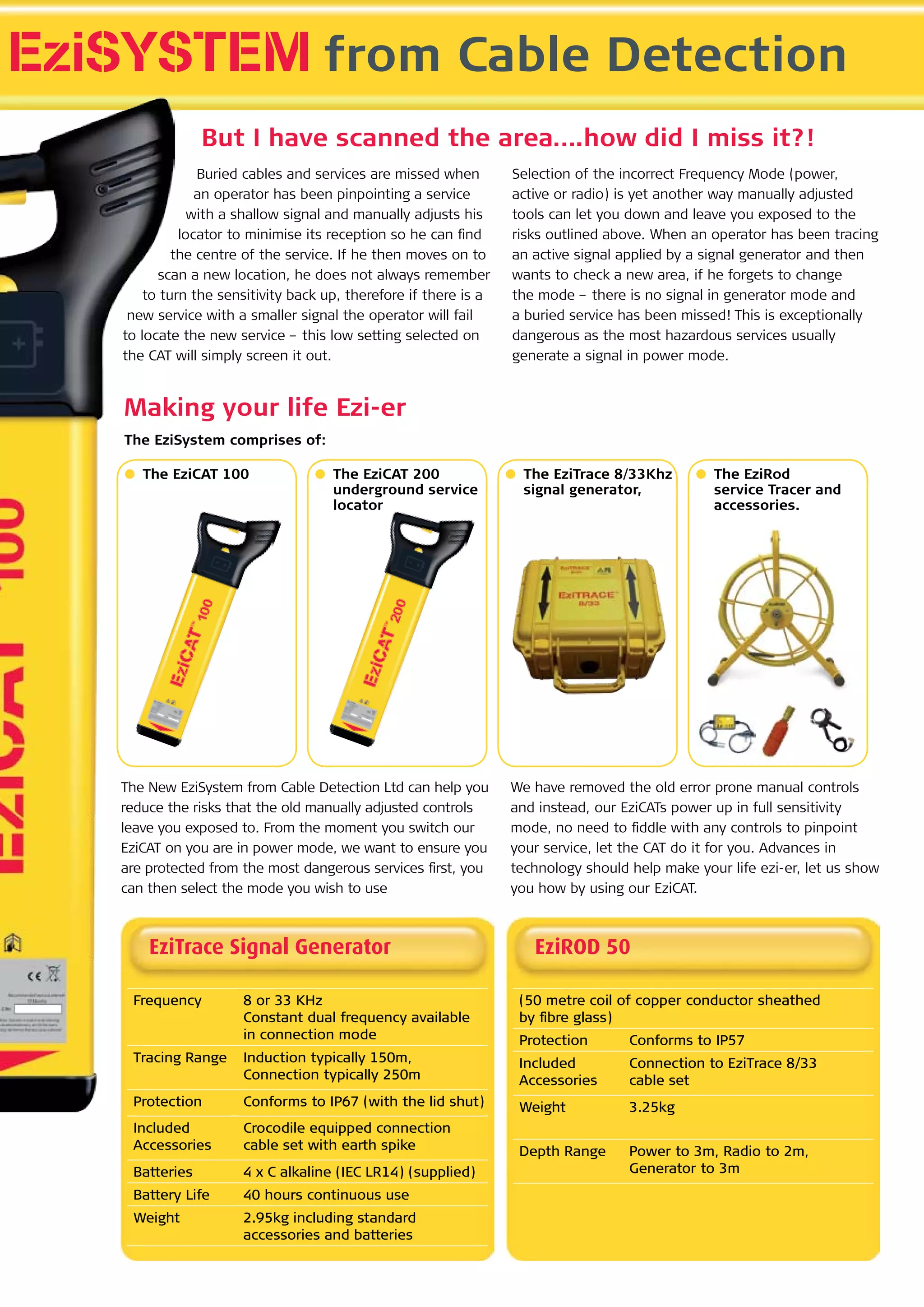 Cable Detection Tools - Cable Detection Tools - Cable Detection EZICAT ...