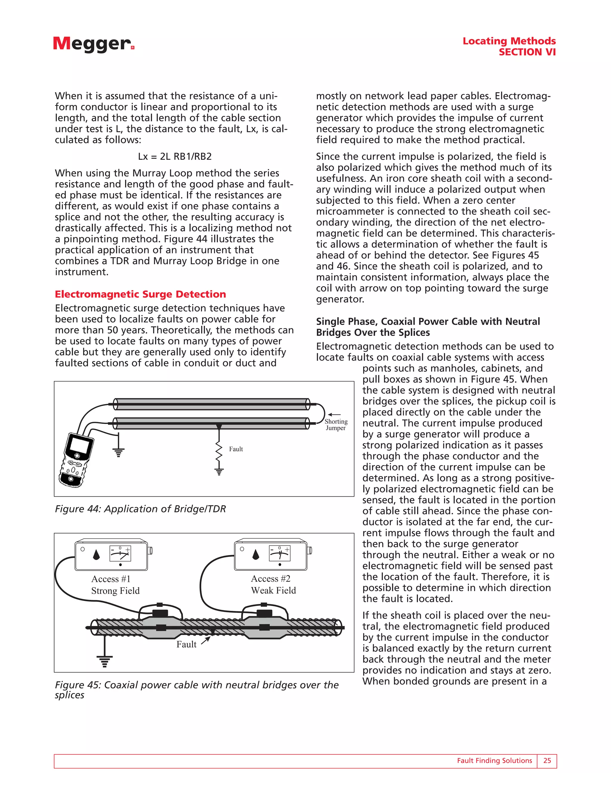 Cable Fault Location | PDF
