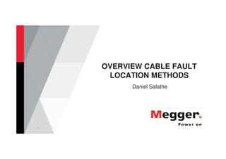 Cable fault location methods (Megger) | PDF