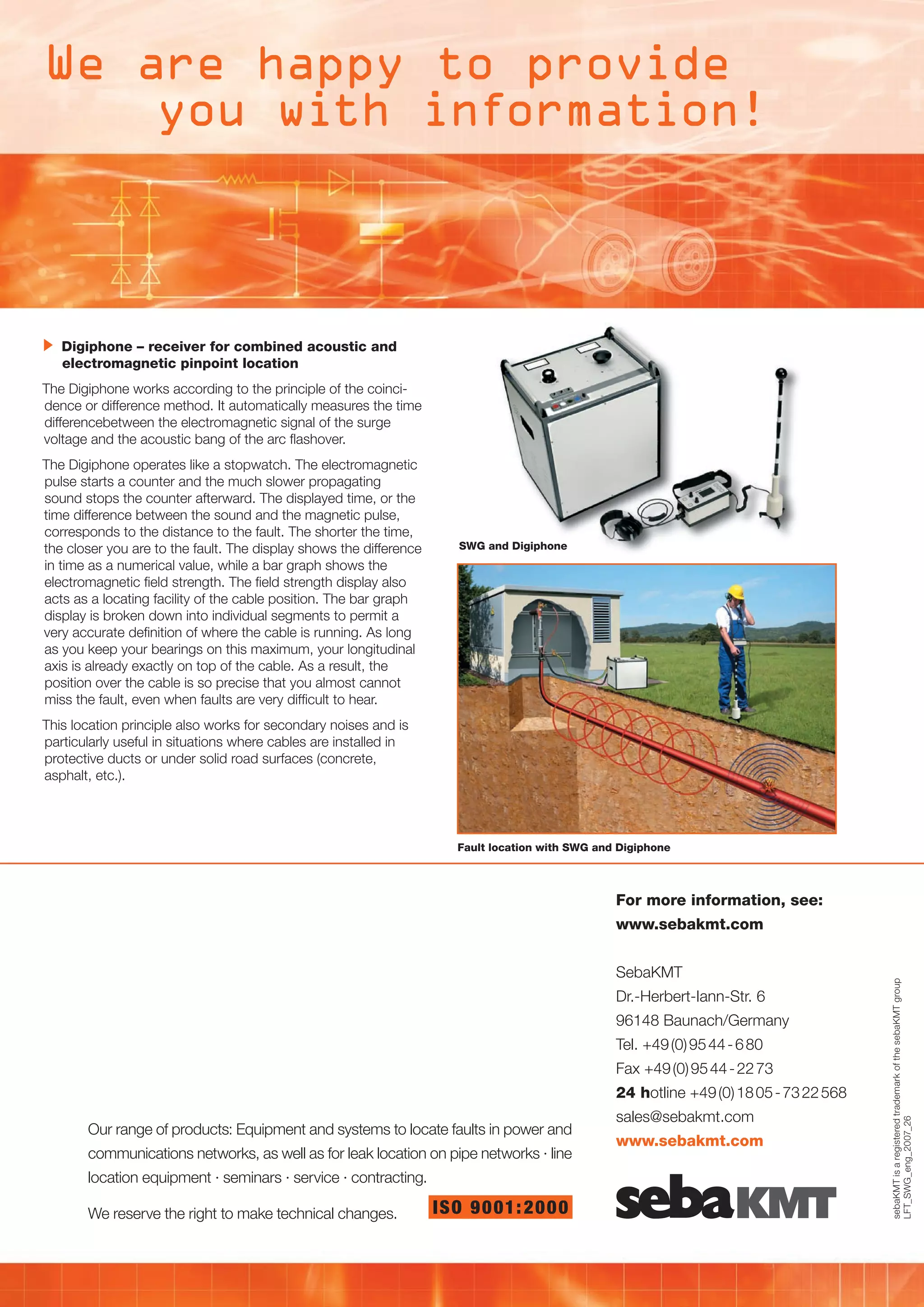 SEBA KMT Cable Fault Locators, Surge Generators (Thumpers) - SEBA KMT ...