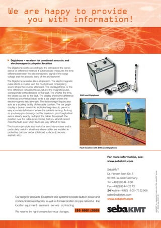 SEBA KMT Cable Fault Locators, Surge Generators (Thumpers) - SEBA KMT ...
