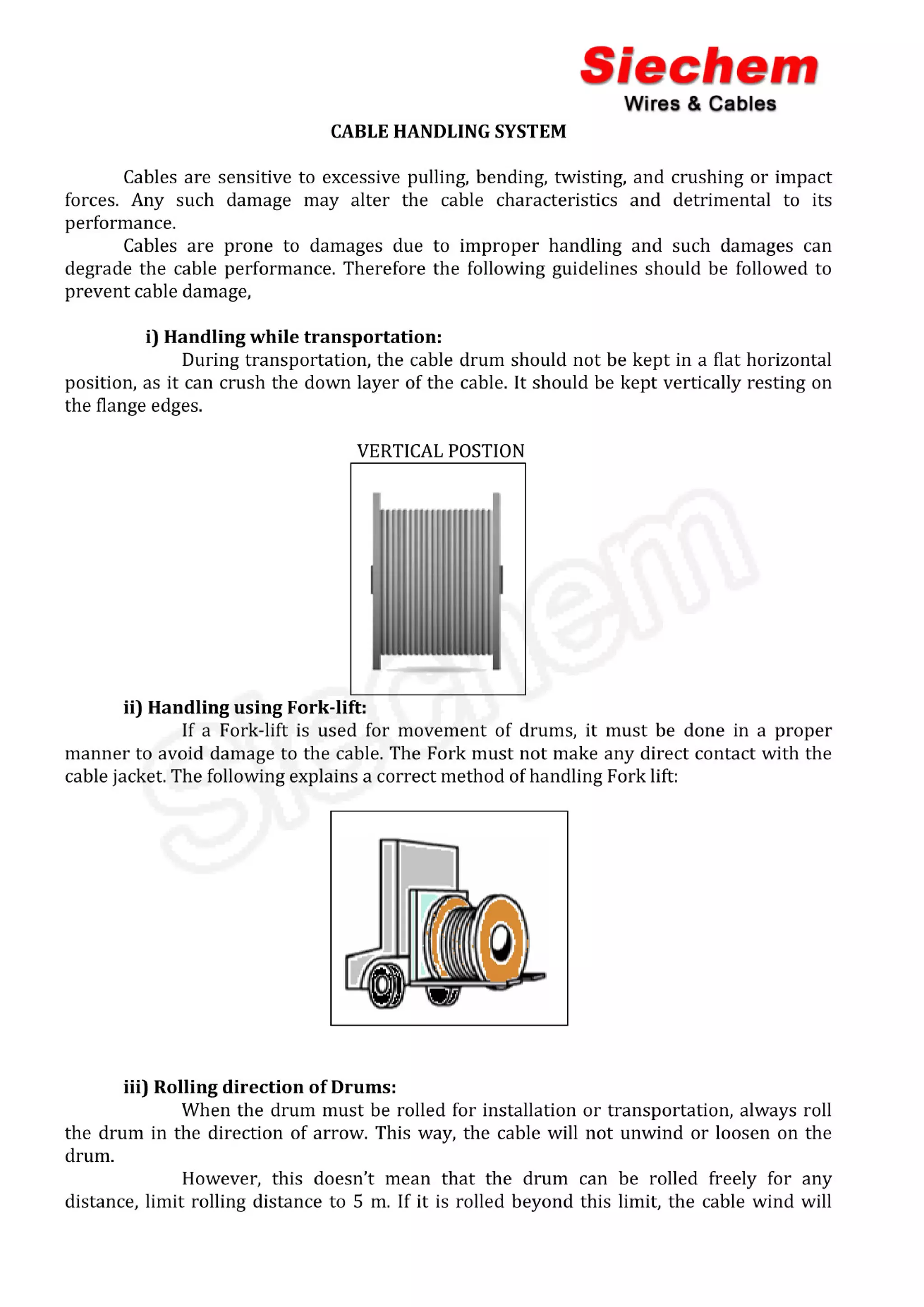 CableHandlingSystem By Rohit Damodaran | PDF