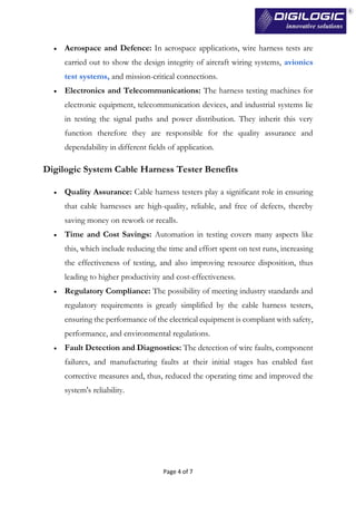 Cable Harness Tester from Digilogic Systems | PDF