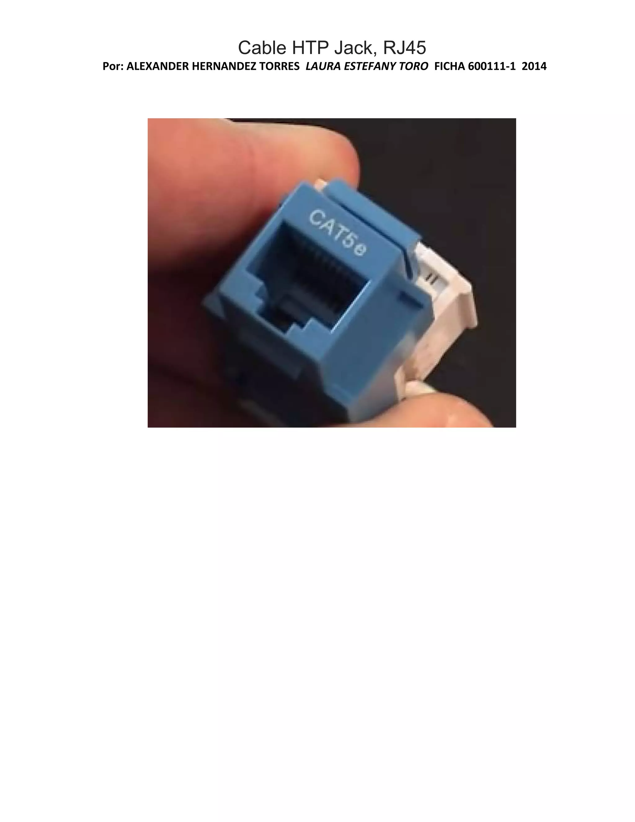 Cable htp jack, rj45 | PDF