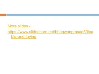 Cable installation book | PPT