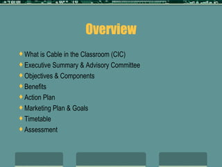 Cable in the classroom | PPT | Education industry | Industries