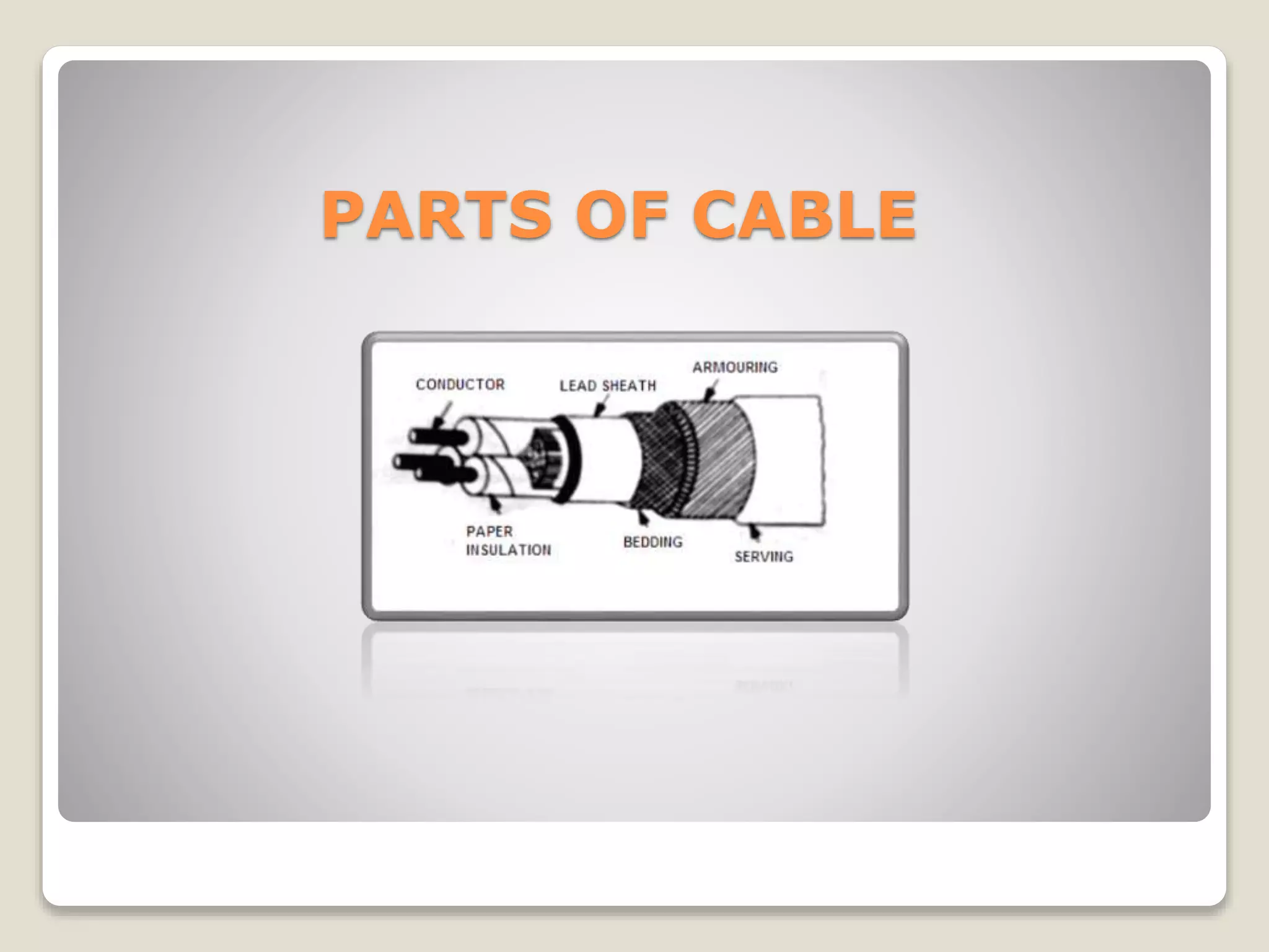 Cable electrical drawing | PPTX