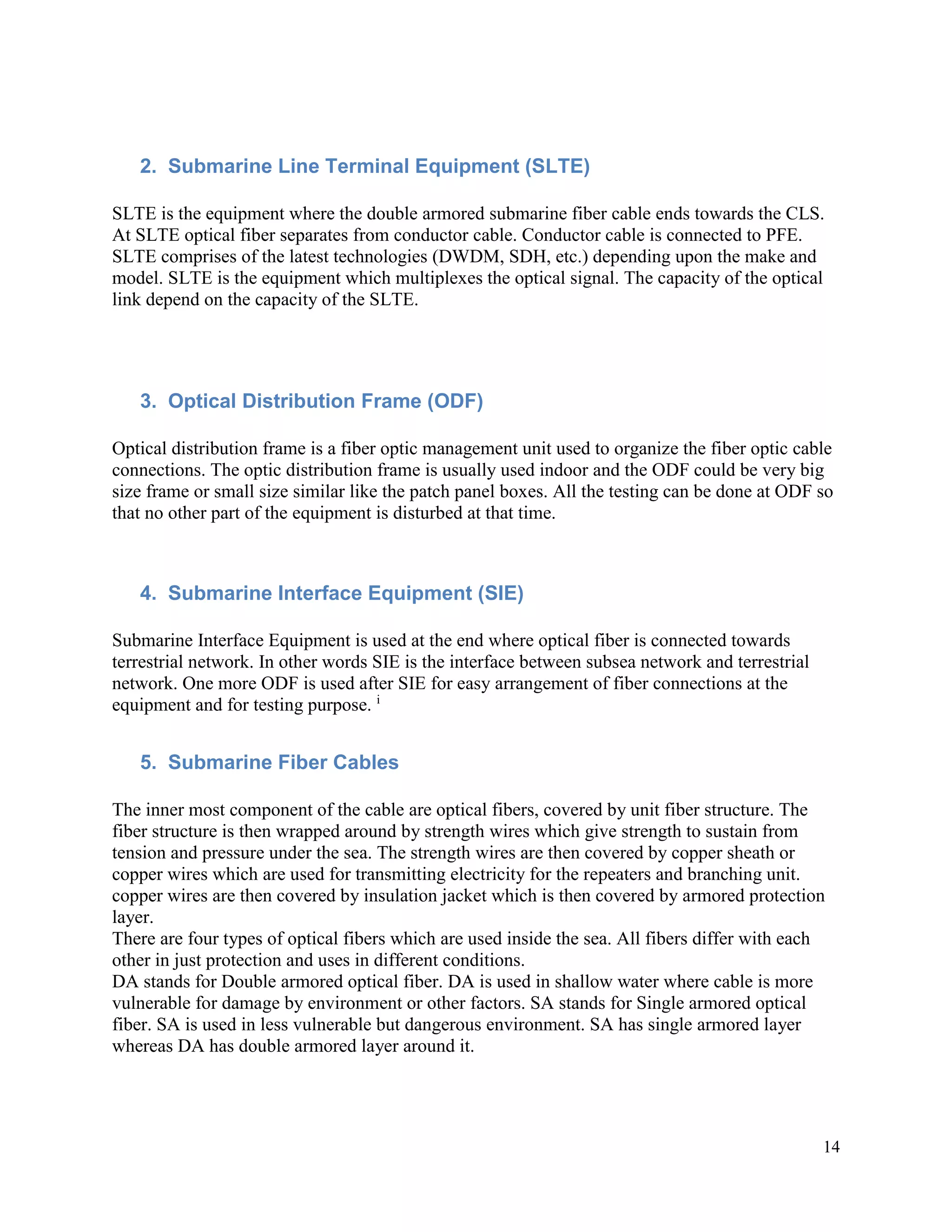 Cable landing station | PDF
