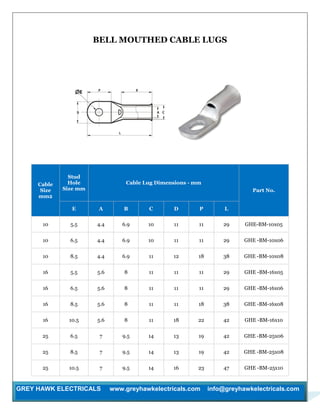 Copper Cable Lugs and Terminals Catalogue | PDF