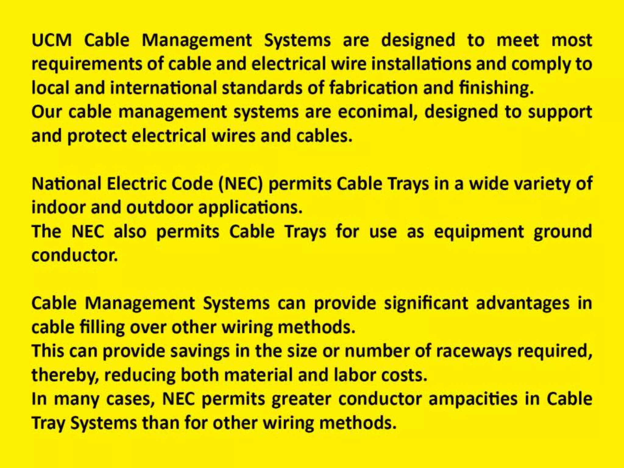 Cable management powerpoint introductory presentation | PPSX