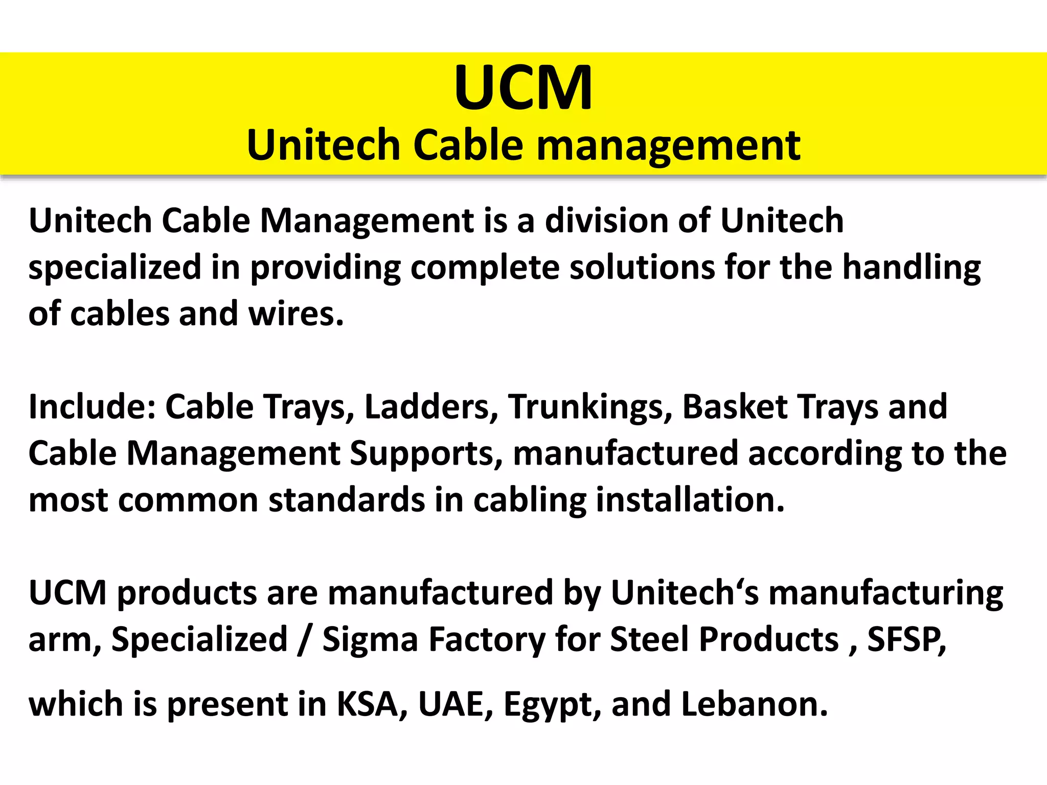 Cable management powerpoint introductory presentation | PPSX