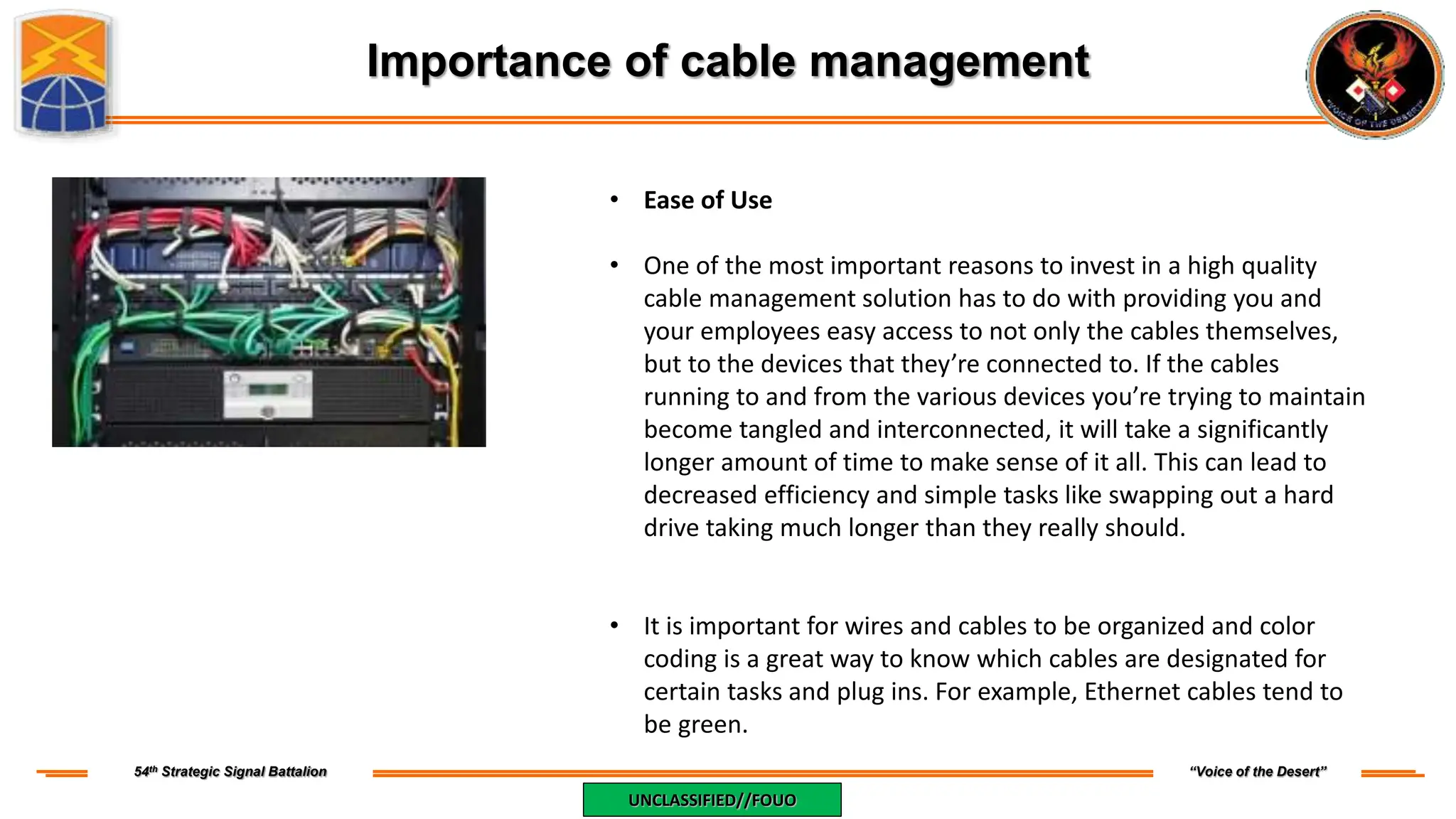 Cable Management Training powerpoint .pptx
