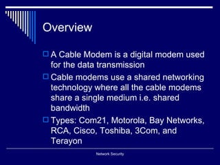 Cable modem | PPT