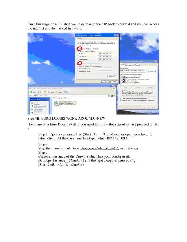 Cable modem hacking how to(2) | PDF