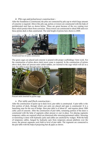 Cable stay bridge construction | PDF