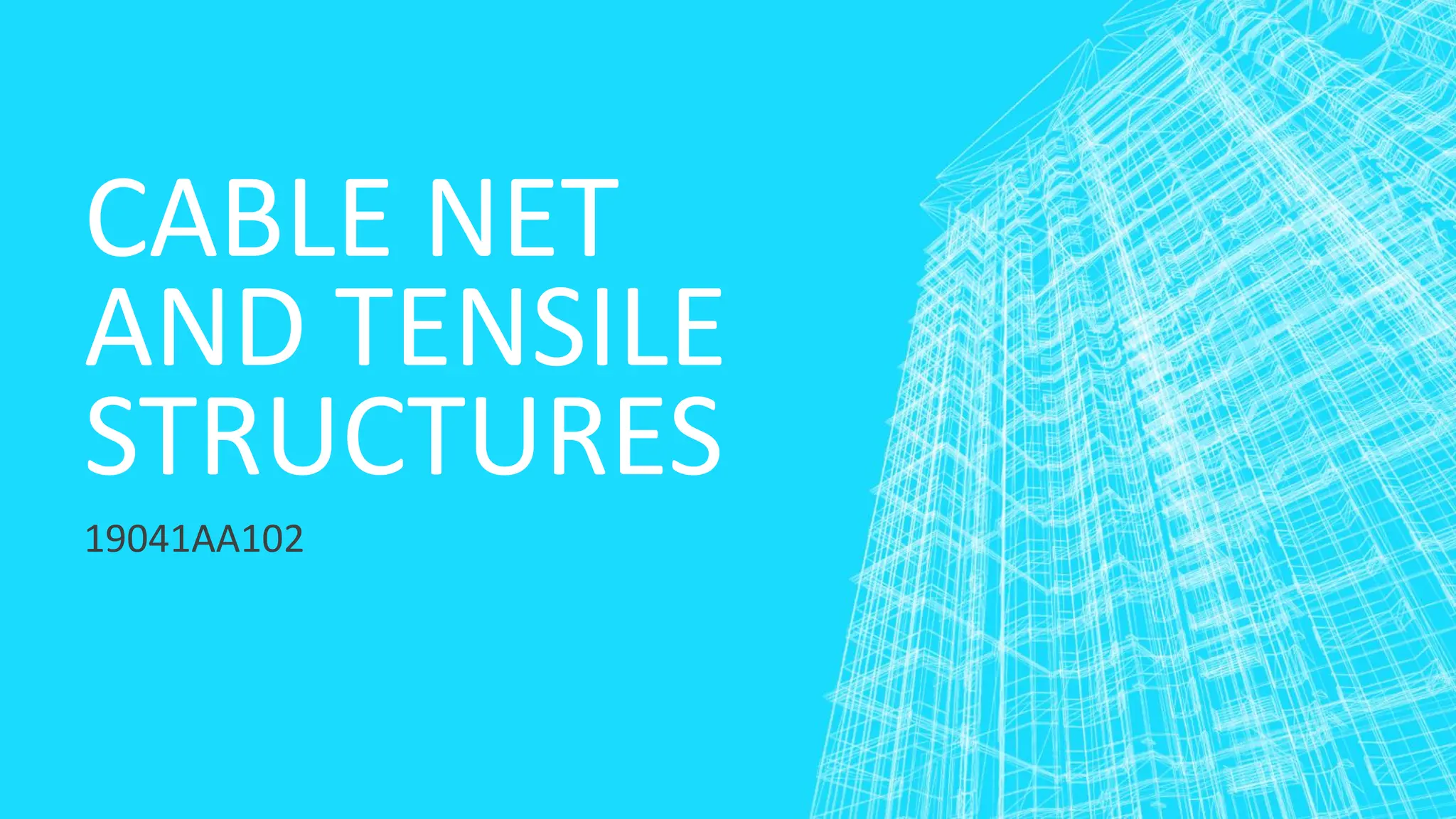 CABLE NET AND TENSILE STRUCTURES - STRUCTURE | PDF