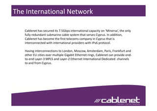 Cablenet company presentation | PDF
