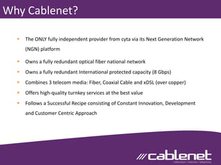 Cablenet Company Presentation | PPT