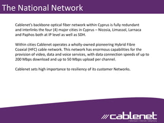 Cablenet Company Presentation | PPT