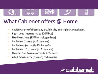 Cablenet Company Presentation | PPT