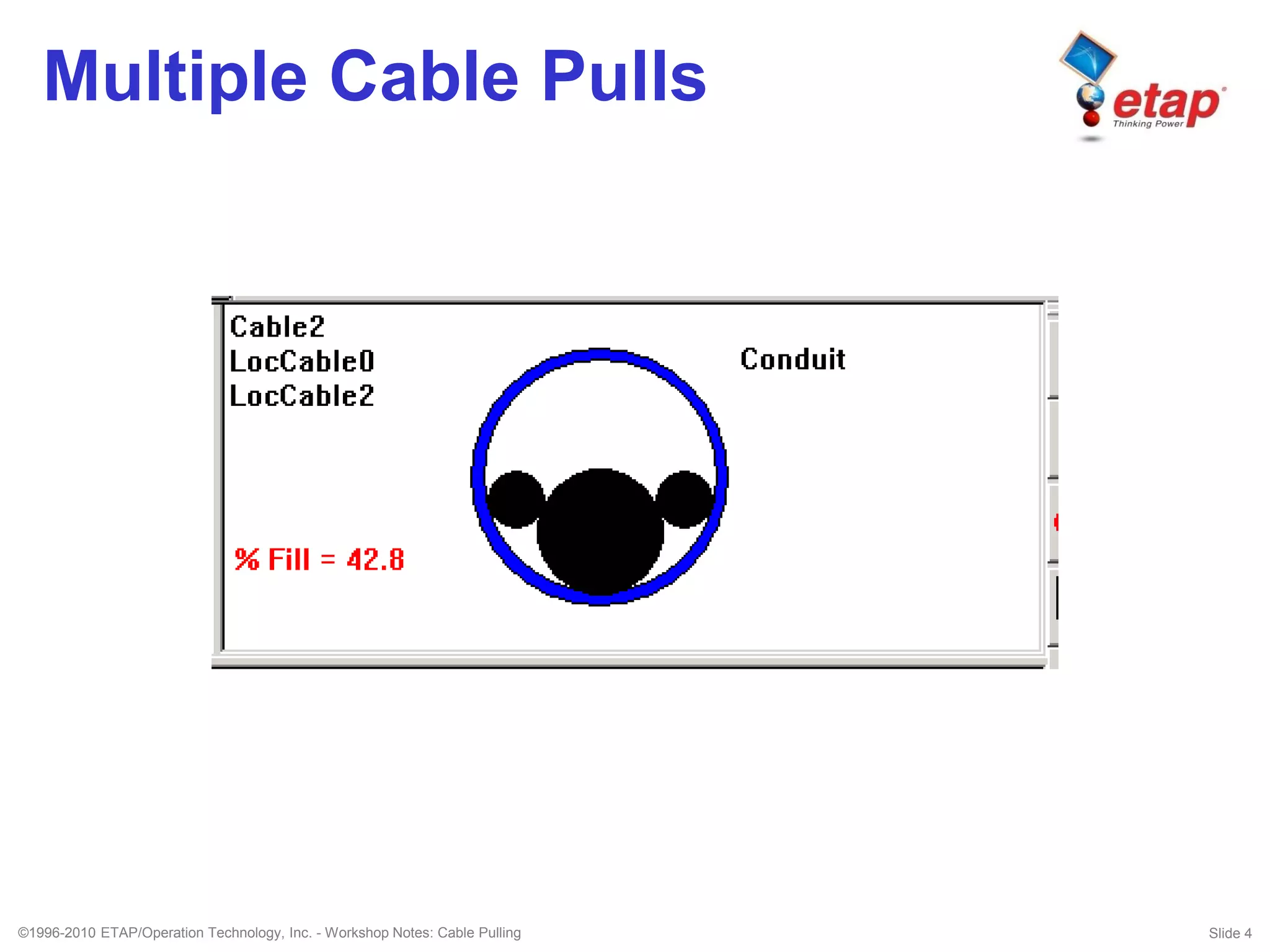 ETAP - Cable pulling | PDF
