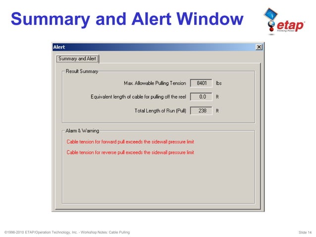 ETAP - Cable pulling | PDF