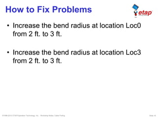 ETAP - Cable pulling | PDF