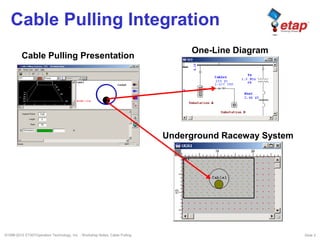 ETAP - Cable pulling | PDF
