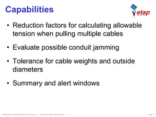 ETAP - Cable pulling | PDF