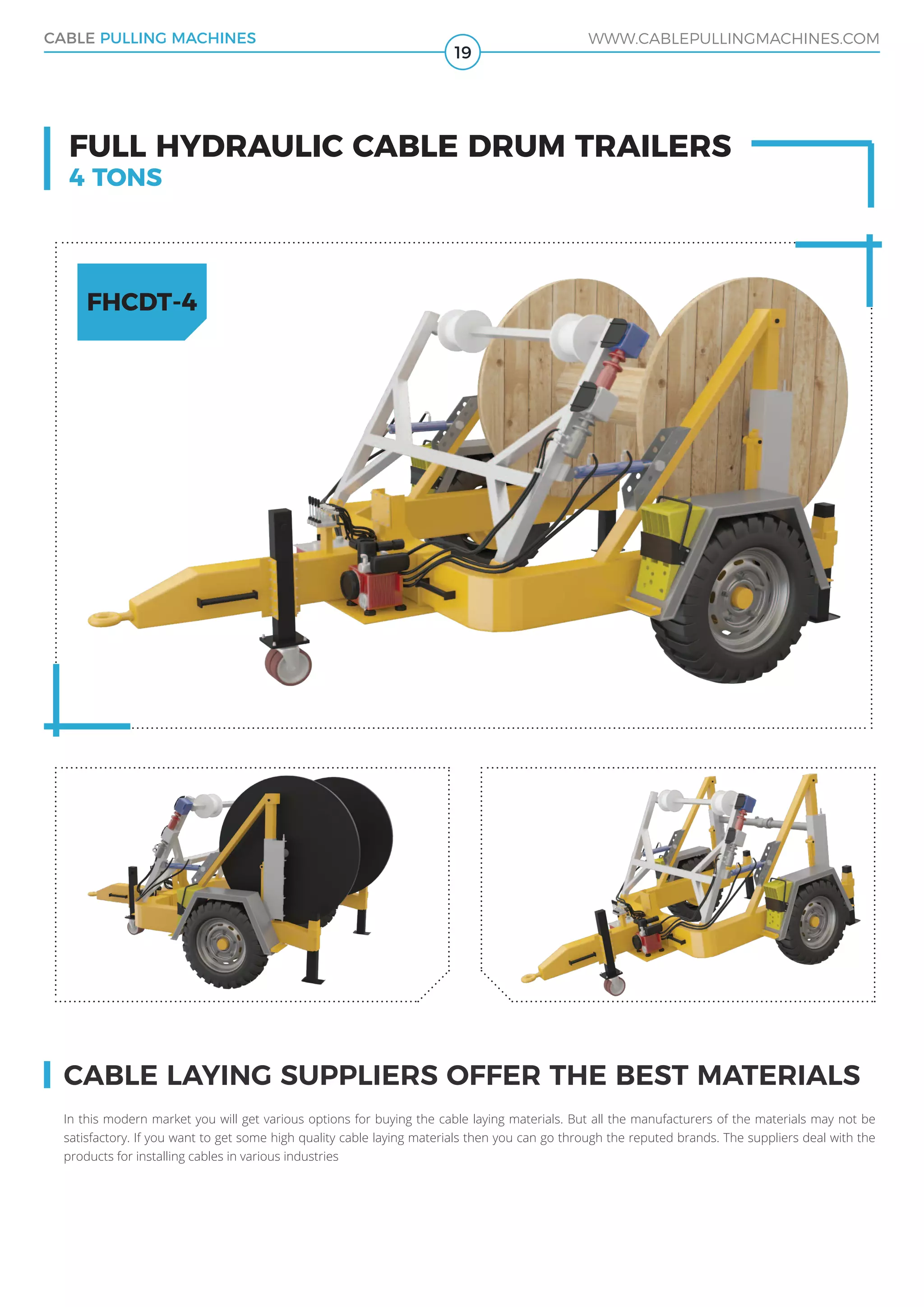 Cable pulling machines winches manufacturer! | PDF