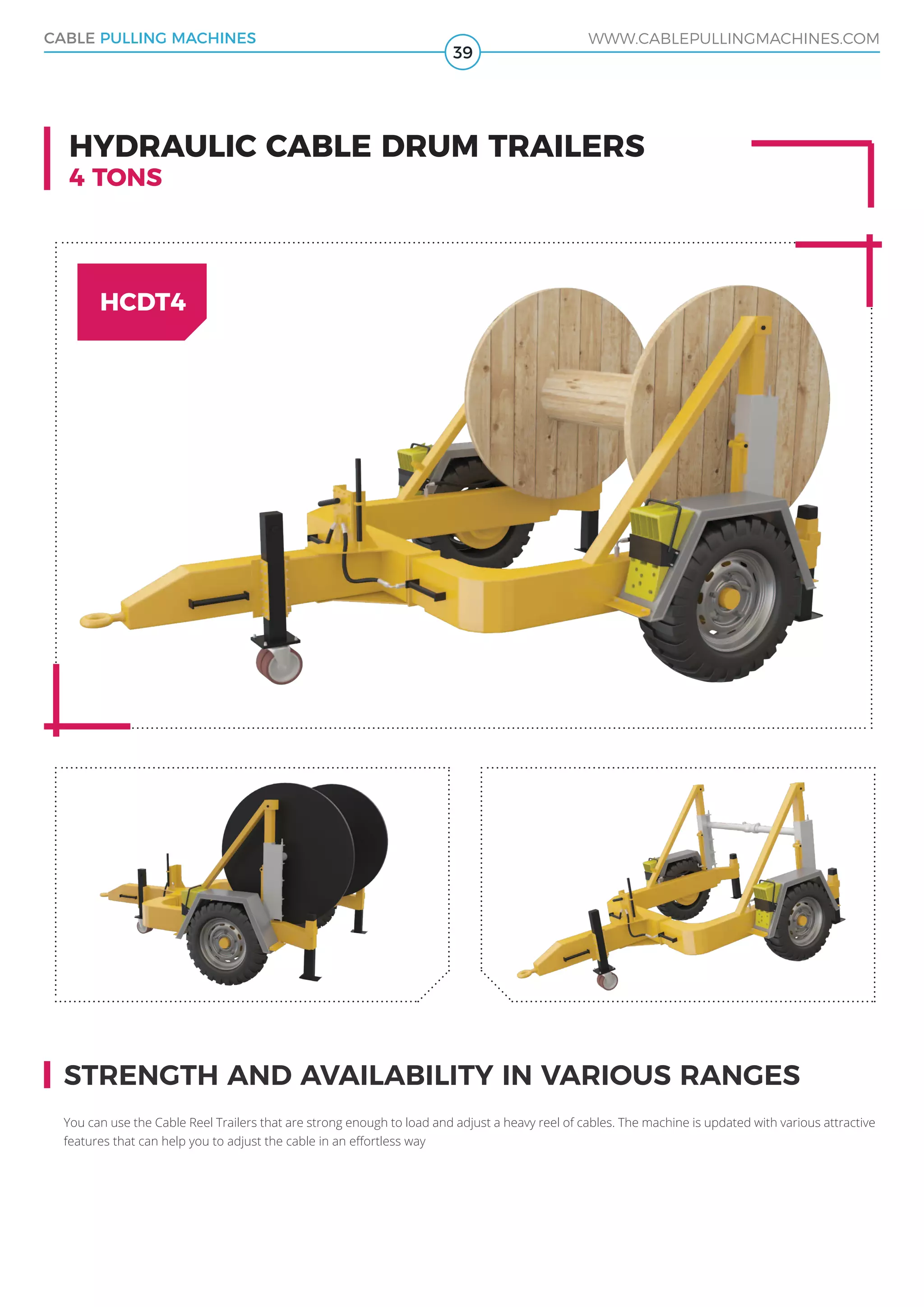 Cable pulling machines winches manufacturer! | PDF