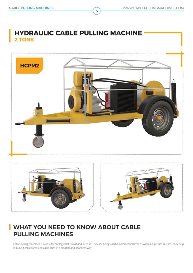 Cable pulling machines winches manufacturer! | PDF