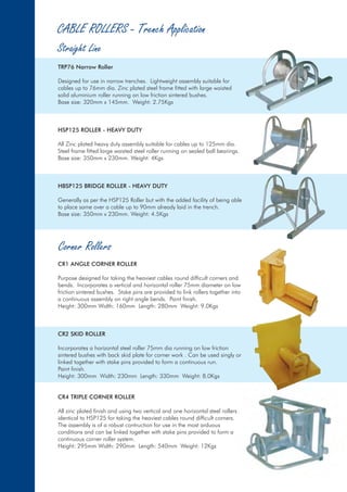 Cable Rollers - Triple Corner Cable Rollers - Cable Roller Ref SEB CR4 ...