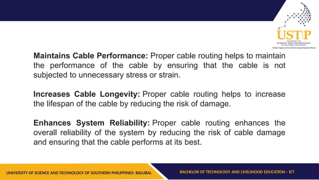 SUBSCRIBER LINE INSTALLATION Cable Routing | PPTX