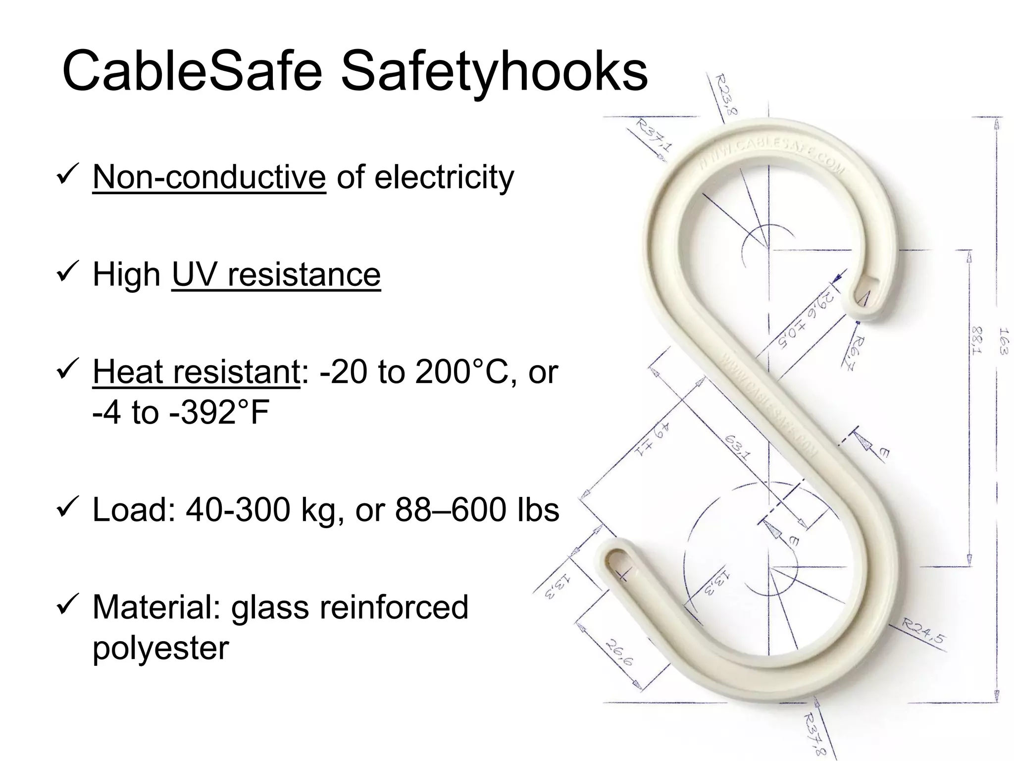 Cablesafe Cable Hooks - Safety In Simplicity | PPT