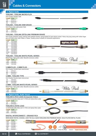 Cables and connectors | PDF