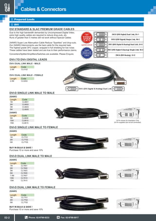 Cables and connectors | PDF