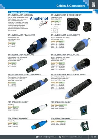 Cables and connectors | PDF