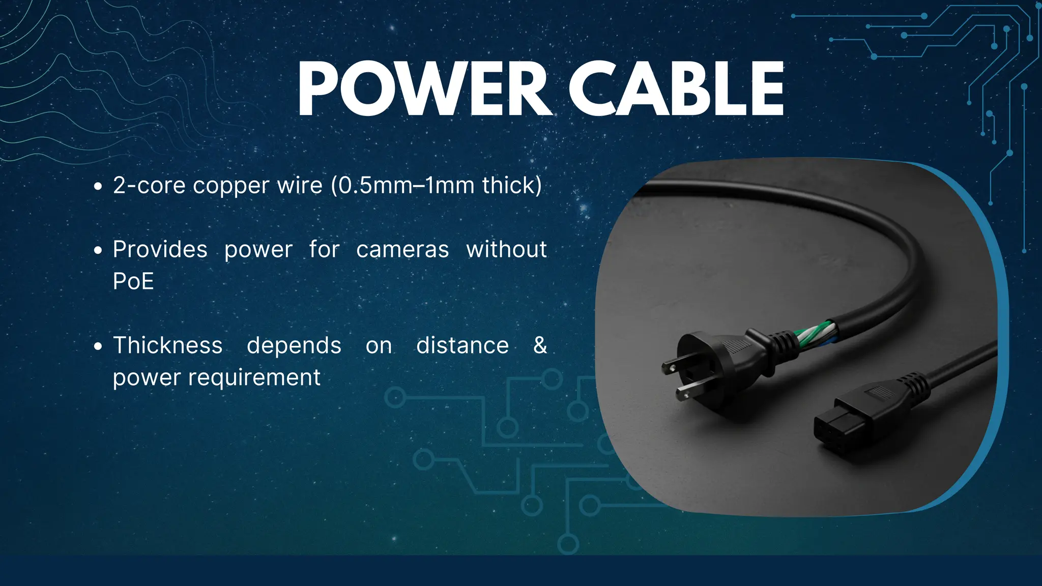 Complete Guide to Different Types of Cables Used in CCTV Cameras | PDF
