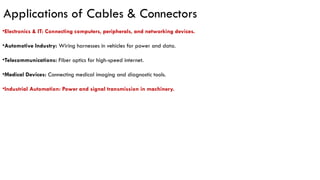 "Essential Guide to Cables & Connectors" | PPTX
