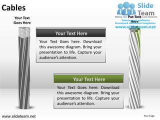 Cables ethernet fibre channel electric powerpoint ppt slides. | PPT