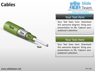 Cables ethernet fibre channel electric powerpoint ppt slides. | PPT
