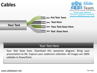 Cables ethernet fibre channel electric powerpoint ppt slides. | PPT
