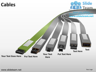 Cables ethernet fibre channel electric powerpoint ppt templates. | PDF