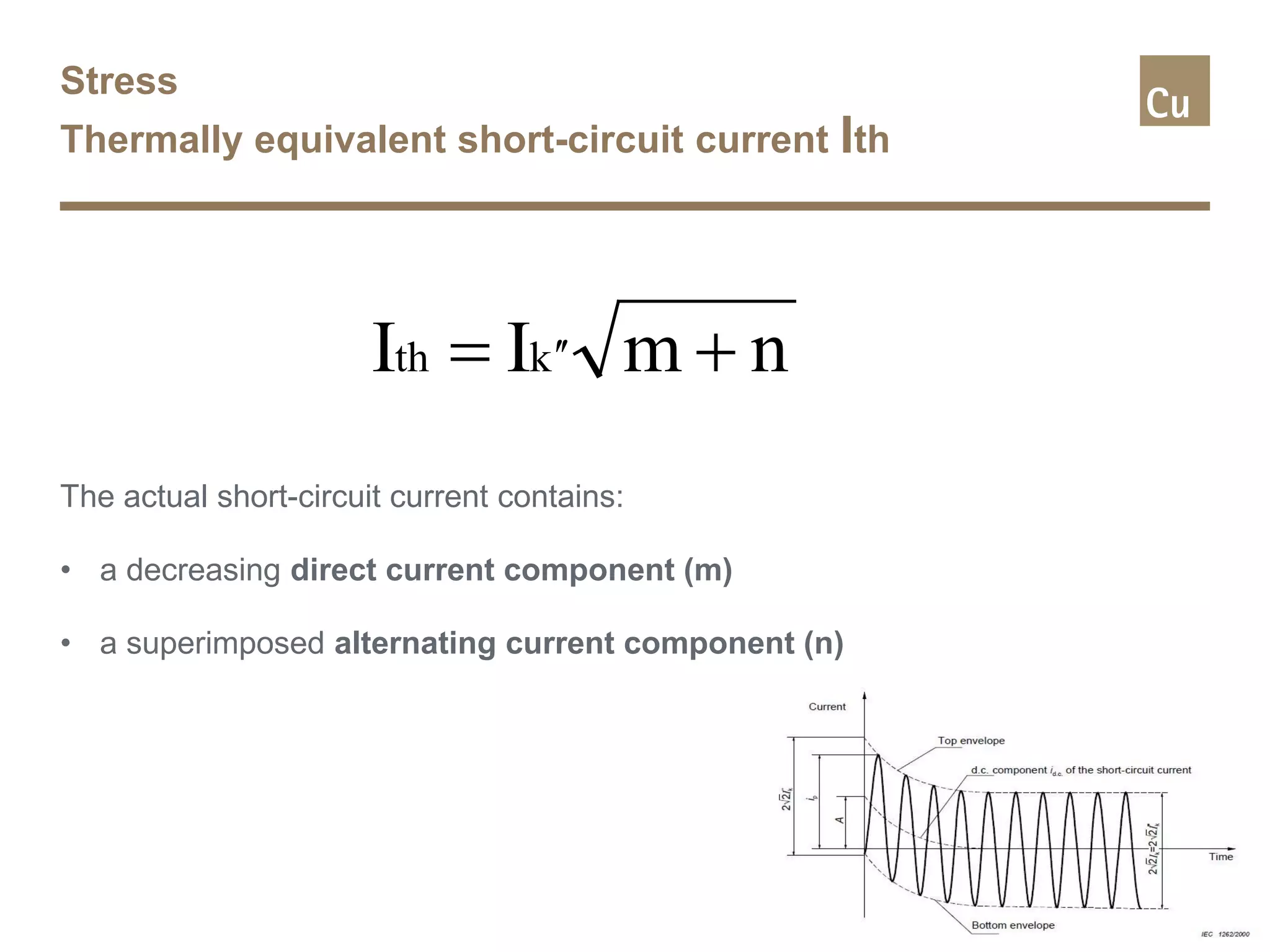 Cable sizing to withstand short circuit current | PDF