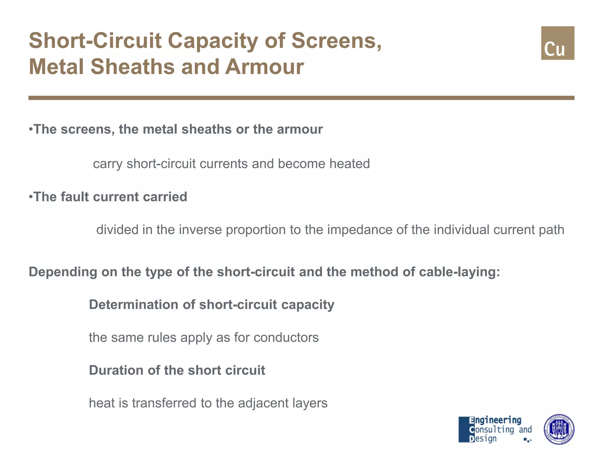 Cable sizing to withstand short circuit current | PDF