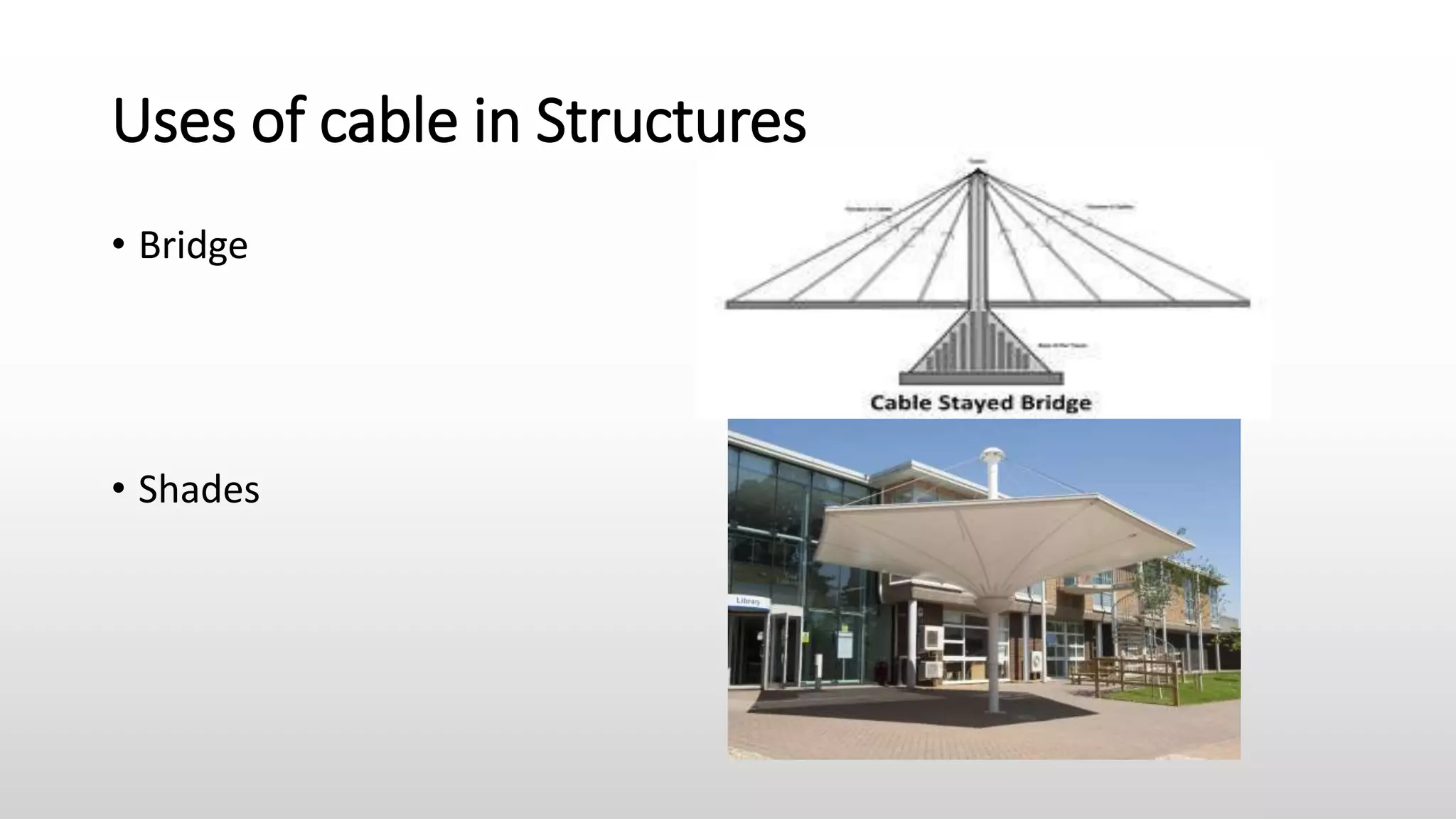 Cables in civil engineering | PPTX